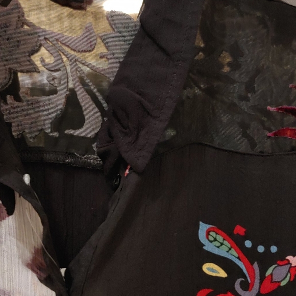 Desigual | Tops | Desigual Magnolia Button Floral Shirt | Poshmark